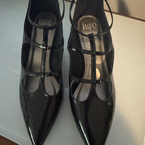 Impo | Shoes | Impo Black Patent Leather Tstrap Kitten Heels | Poshmark